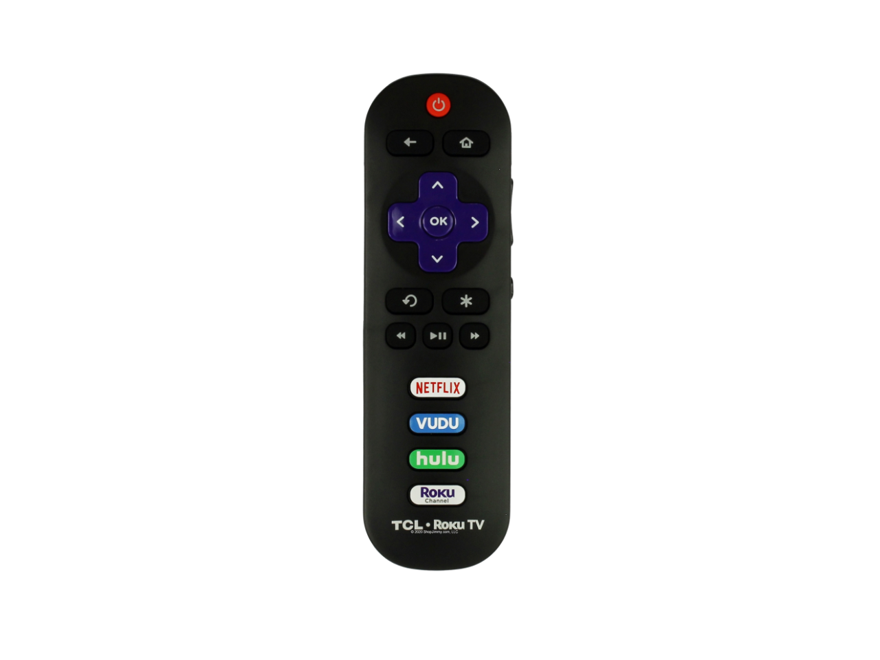 Original TCL Roku Remote Control 06-IRPT20-QRC280J - ReplaceYourBase
