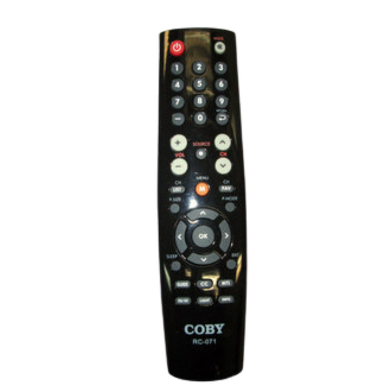 COBY Remote Control RC-071 (BATTERIES Not Included) - ReplaceYourBase