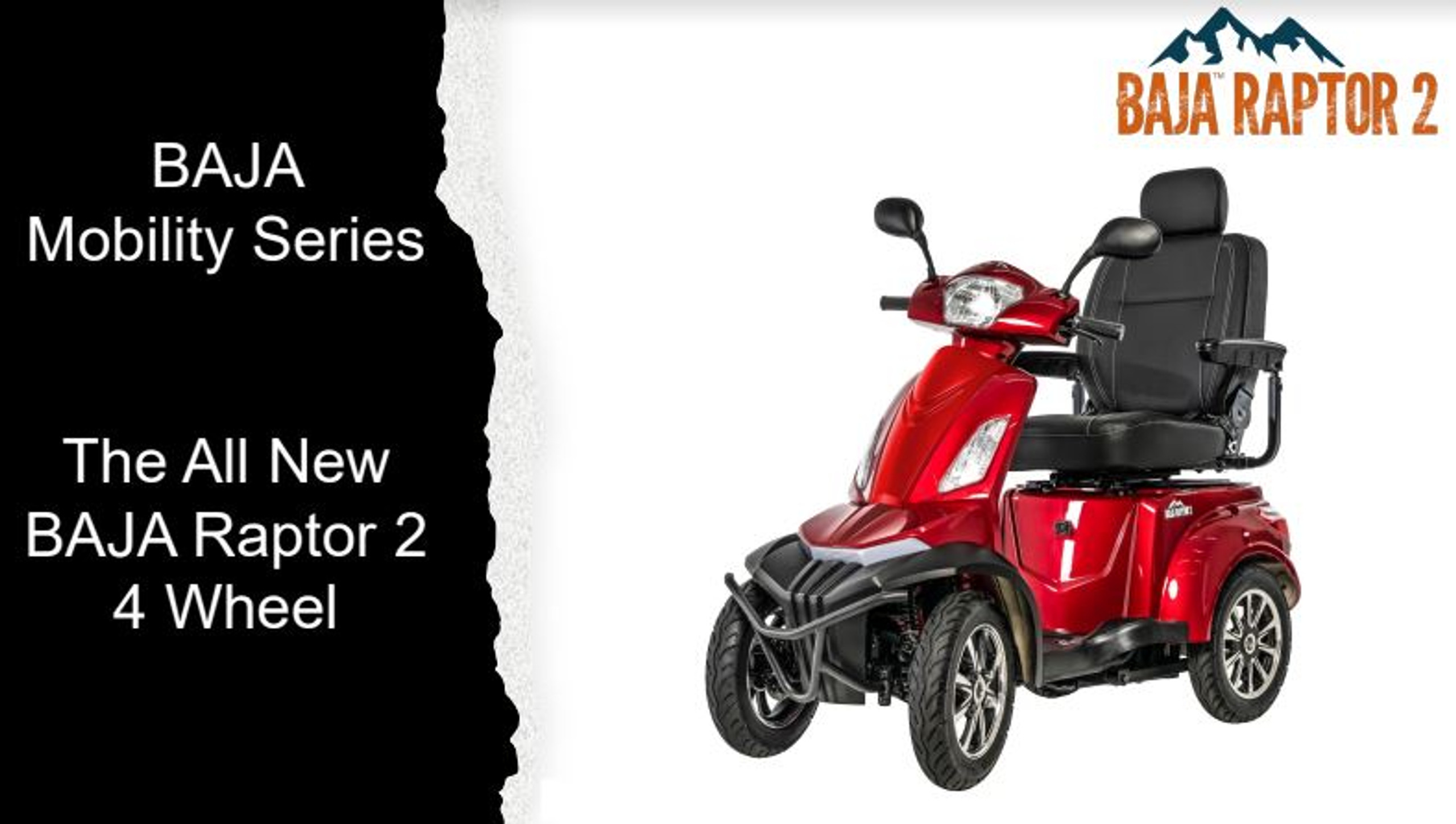 Explore Freedom: The Baja Raptor 2 4-Wheel Scooter by Pride Mobility - Mobility Masters