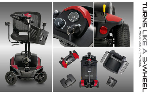 Pride Go Go Elite Traveller 2 4-Wheel Scooter | Mobility Masters