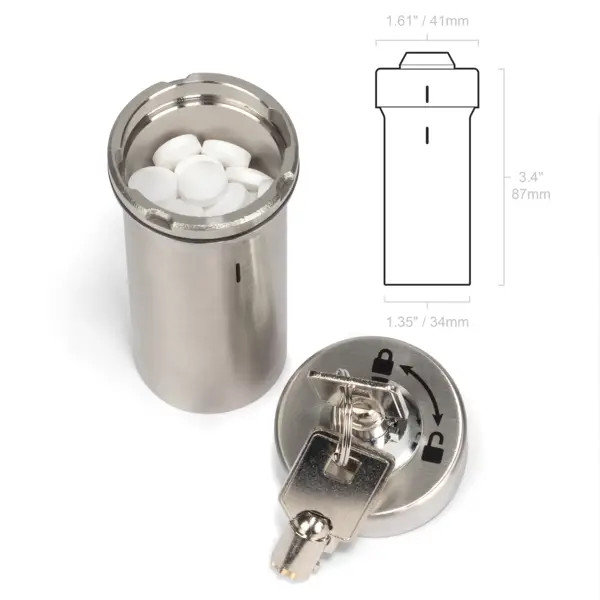 Ezy Dose® Stainless Steel Locking Container