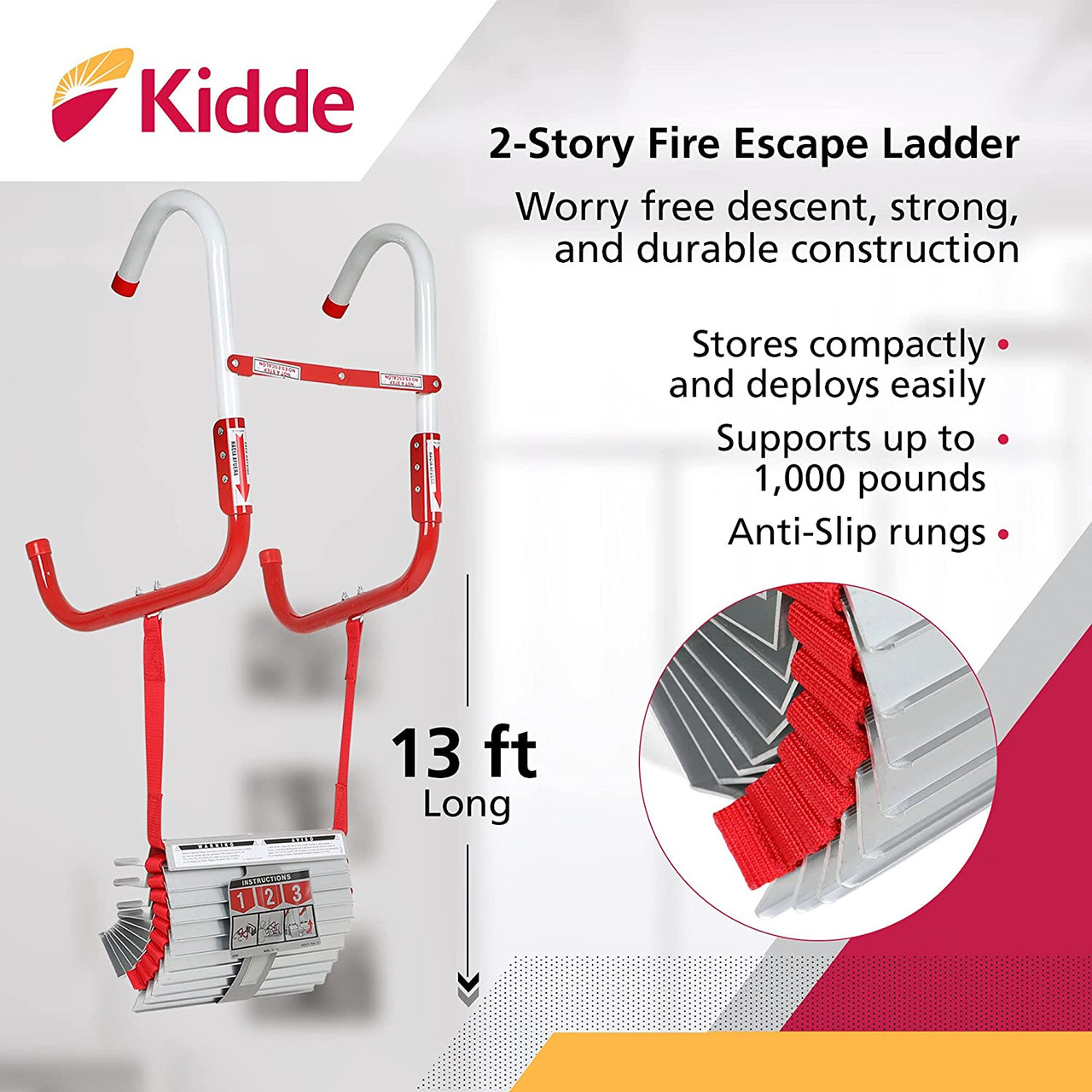 Kidde 2-Story Escape Ladder-In-store or Curbside Pickup Only - IUSM ...