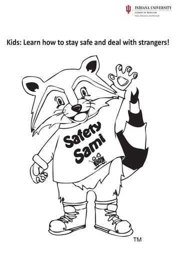 Safety Sami Safety Worksheets English - IUSM SAFETY STORE