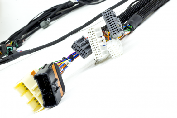 OHM Racing Plug & Play “Tucked” Mil-Spec Engine Harness (LHD/RHD) | Evo 4-6