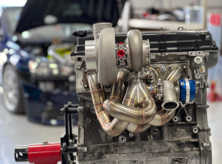 BS-Fab V-Band Top Mount Billet Series Manifold | Evo X