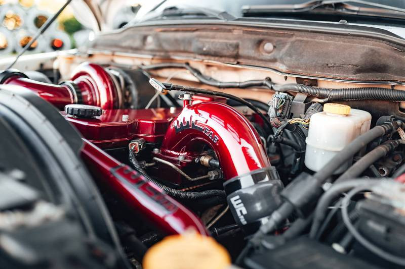 Wehrli Custom Fab 3.5"High Flow Intake Horn &Intercooler Pipe Kit | 03 ...