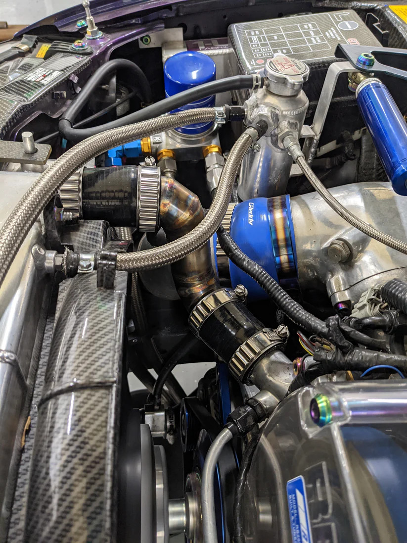 1-Up Fabrication Upper Radiator Hard Pipe | R33 GTR
