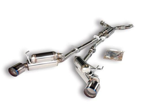 HKS Hi-Power Dual Exit Exhaust System w/Titanium Tips | 03-06 Nissan 350Z