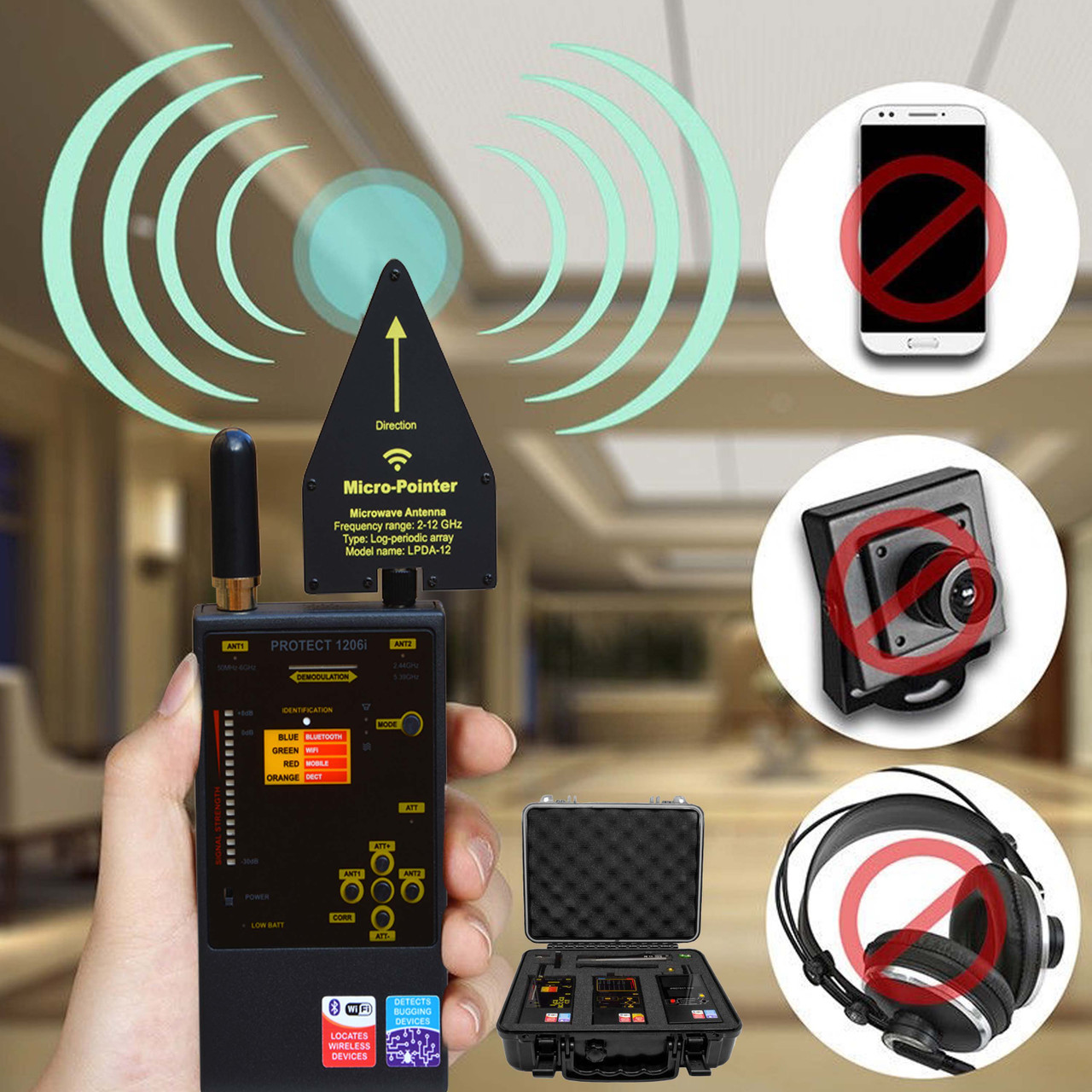 Counter Surveillance Detection Kit | Professional Bug Detectors