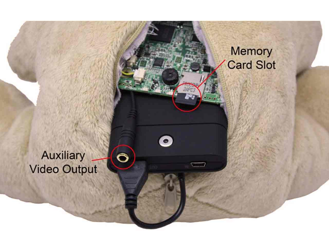 Wireless Teddy Bear Hidden Camera | Teddy Bear Nanny Cam