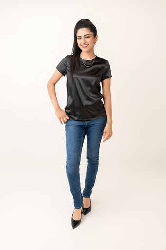 Satin Tee - Nice Length, Baggy Style