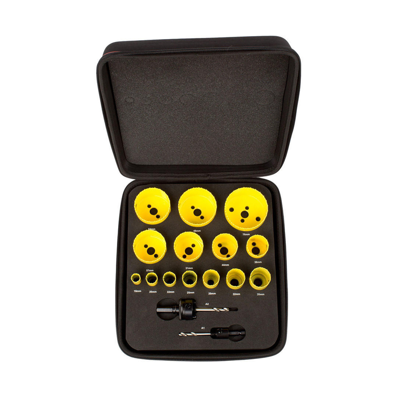 Starrett General Purpose 14pc Fast Cut Holesaw Kit KFC14021 Hardware General