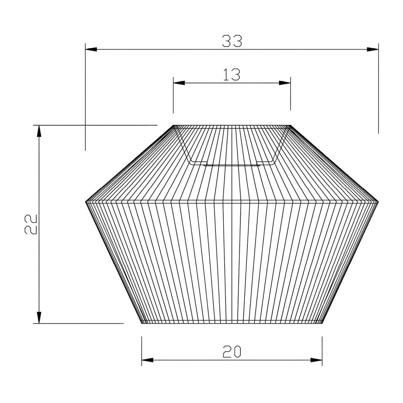 Oriel Padang 33 Natural Paper String Lamp Shade