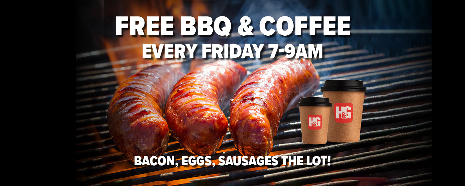 FREE BBQ BREKKIE DEMOs - Hardware & General