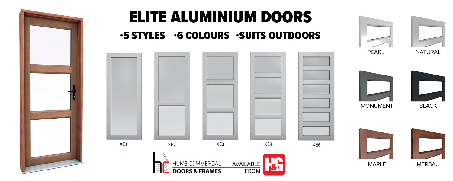 HUME Elite Aluminium Doors - Hardware & General