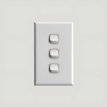 HPM Excel White Switch With 3 Gang