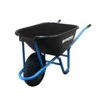 Easymix Narrow Poly Wheelbarrow - 65L Professional Contractor Model