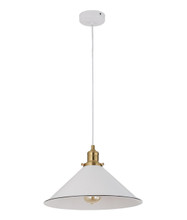 WHITE METAL PENDANT WITH BLACK RIM AND BRASS DETAIL CEREMA 3 - Hardware ...