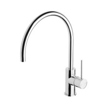 Phoenix Vivid Slimline Sink Mixer 220mm Gooseneck Chrome Lead Free