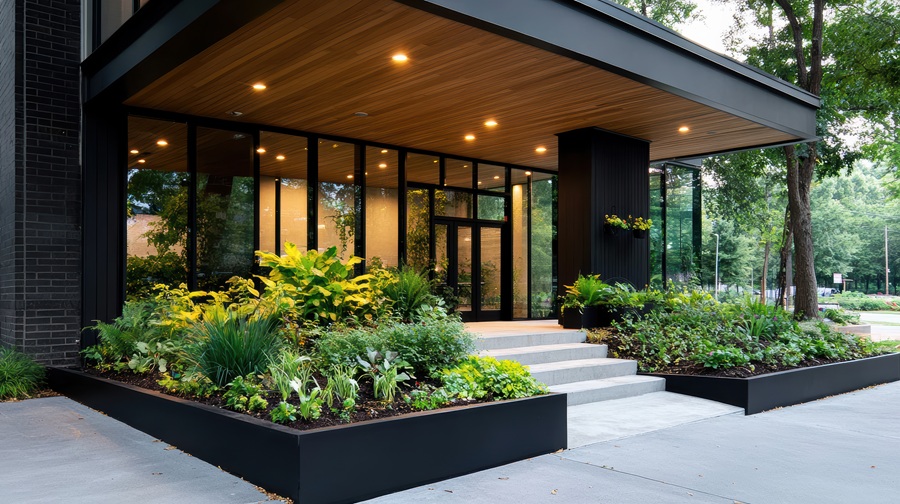 Low Maintenance Commercial Landscaping Ideas - Pots Planters & More