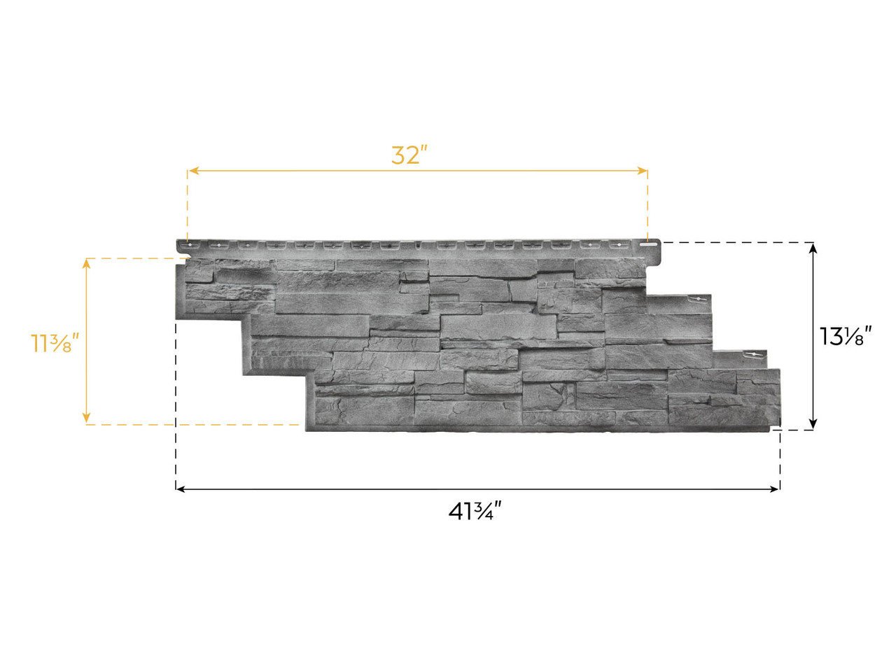 NovikStone DS Dry Stack Faux Stone Siding Panels