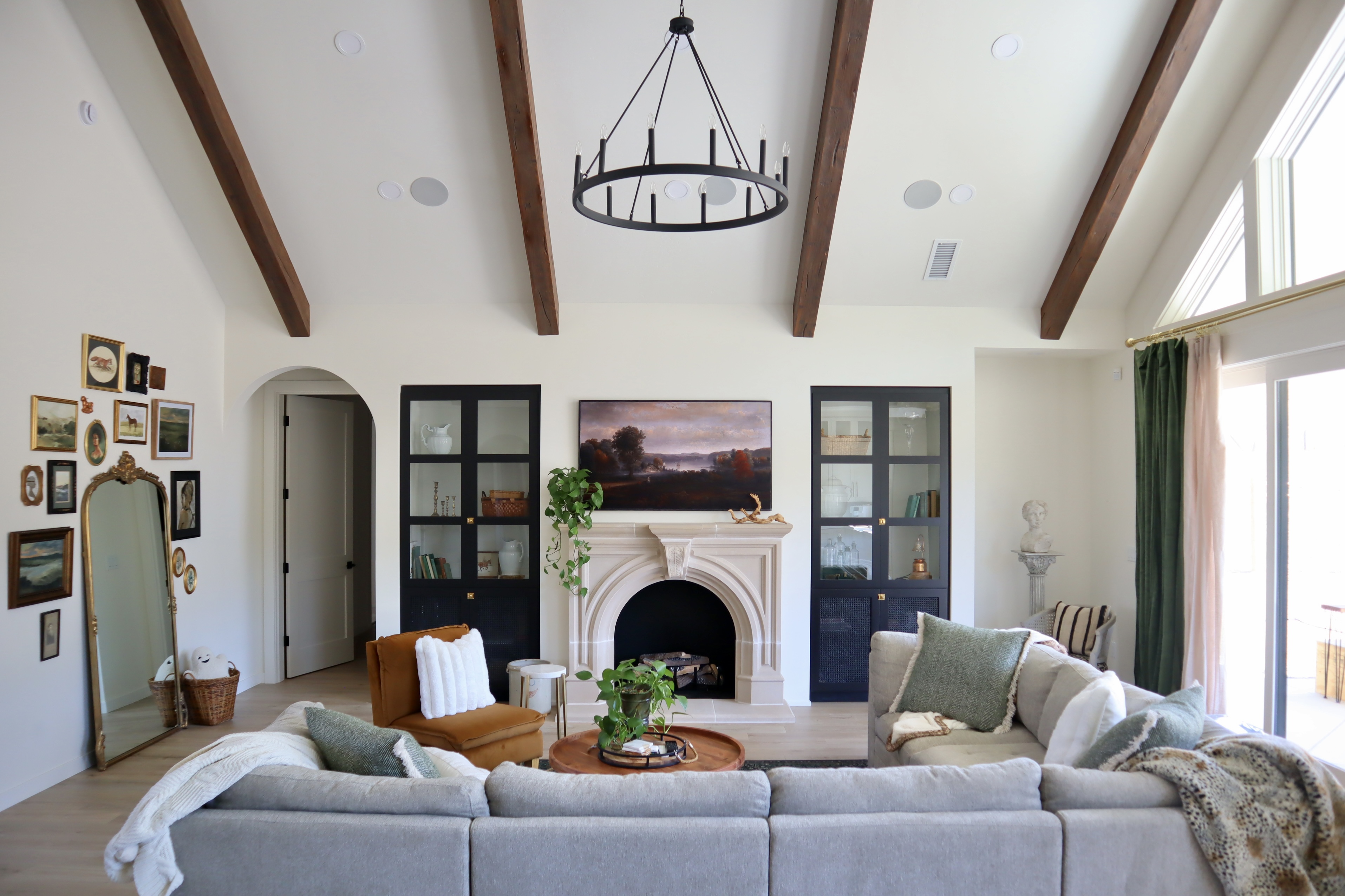 How to Transform Your Living Room with Faux Wood Beams - AZ Faux