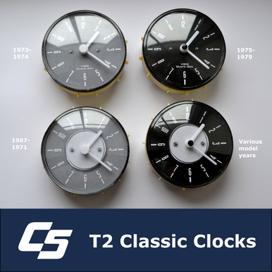 VW Volkswagen Type 2 Early Late bay dashboard clock dial