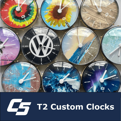 VW Volkswagen Type 2 Custom Dashboard Clock