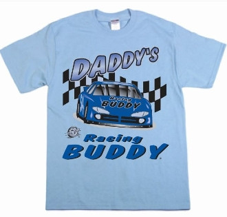 Daddy's Racing Buddy Blue T-shirt - Sports Mom Apparel