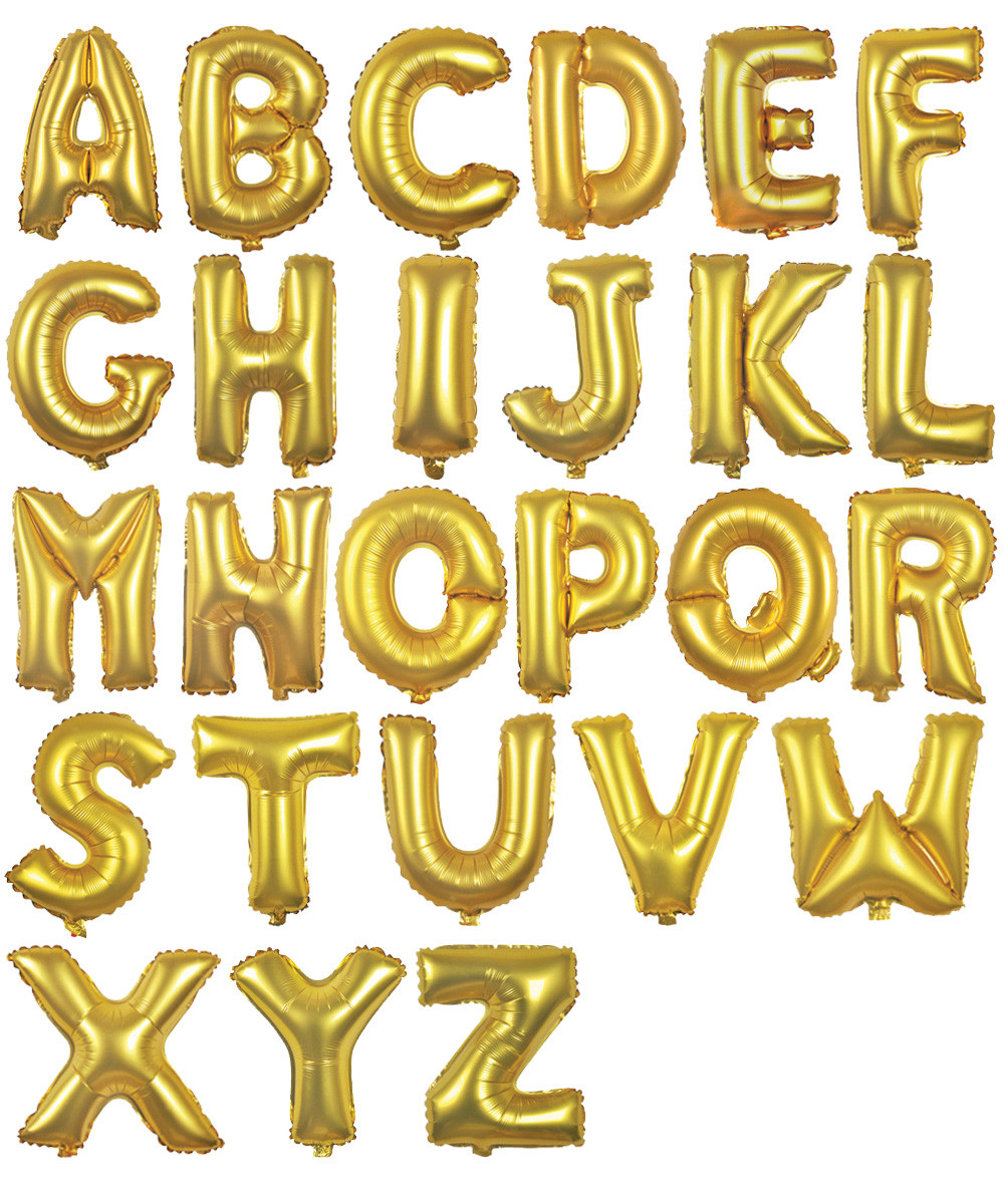 Everyday Balloons - Letter (Alphabet) Balloons - Page 1 - Give Fun