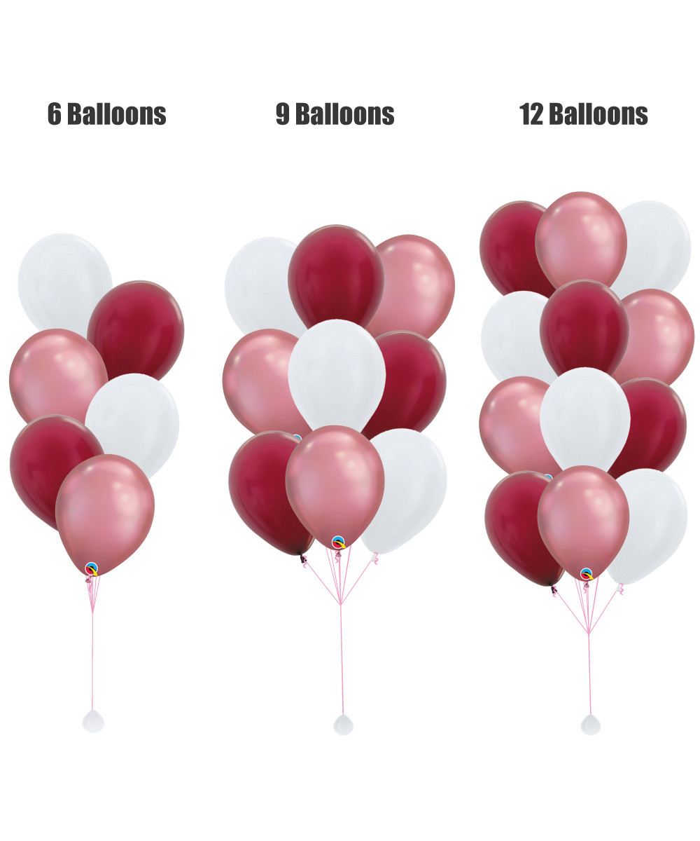 (Create Your Own Helium Balloon Cluster) 12" Plain Latex Balloons ...