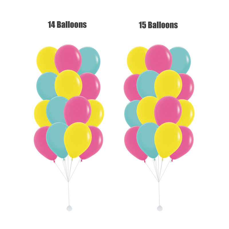 (Create Your Own Helium Balloon Cluster) 12" Plain Latex Balloons ...