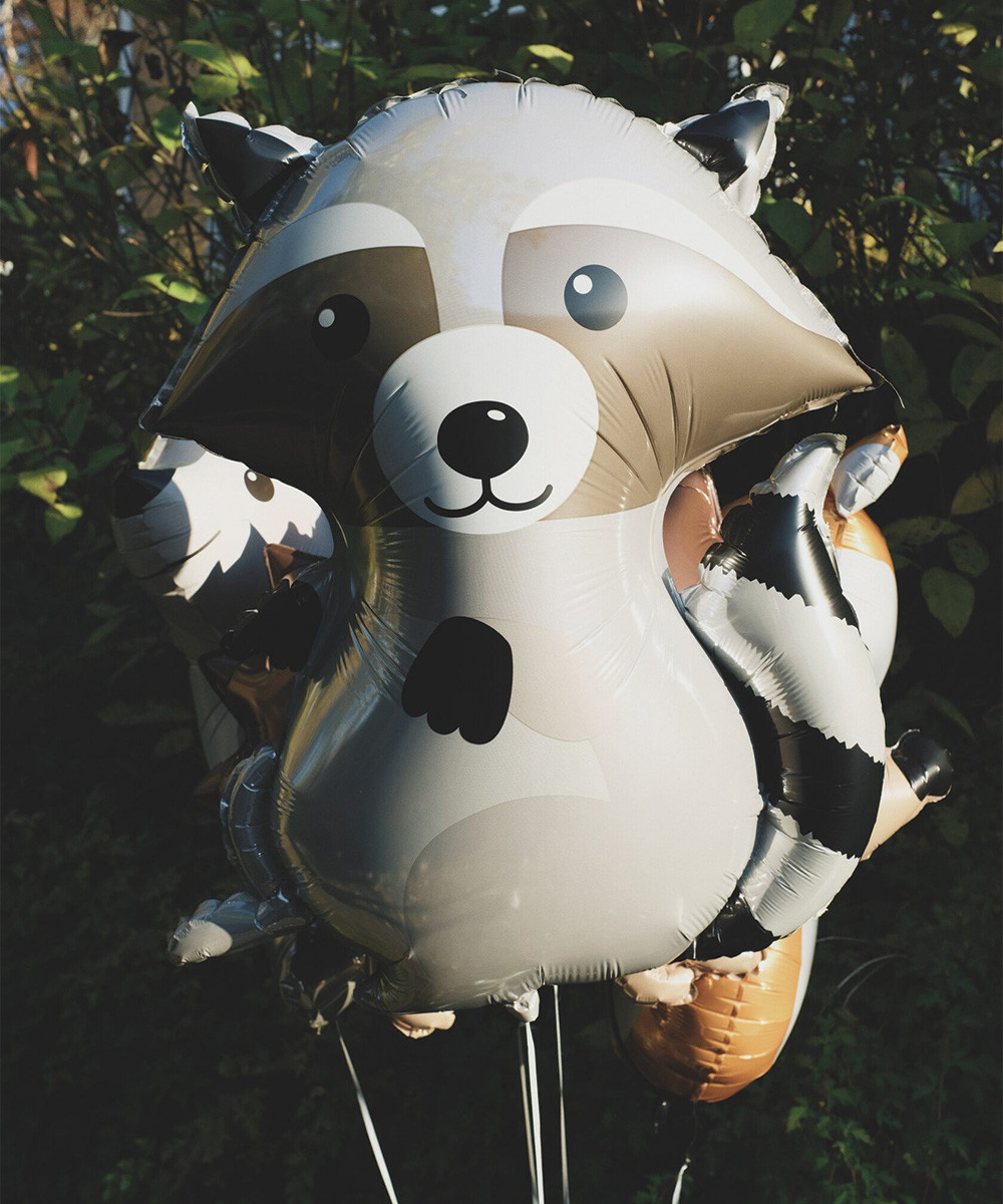 [Animal] Woodland Raccoon Foil Balloon (36inch) - Give Fun