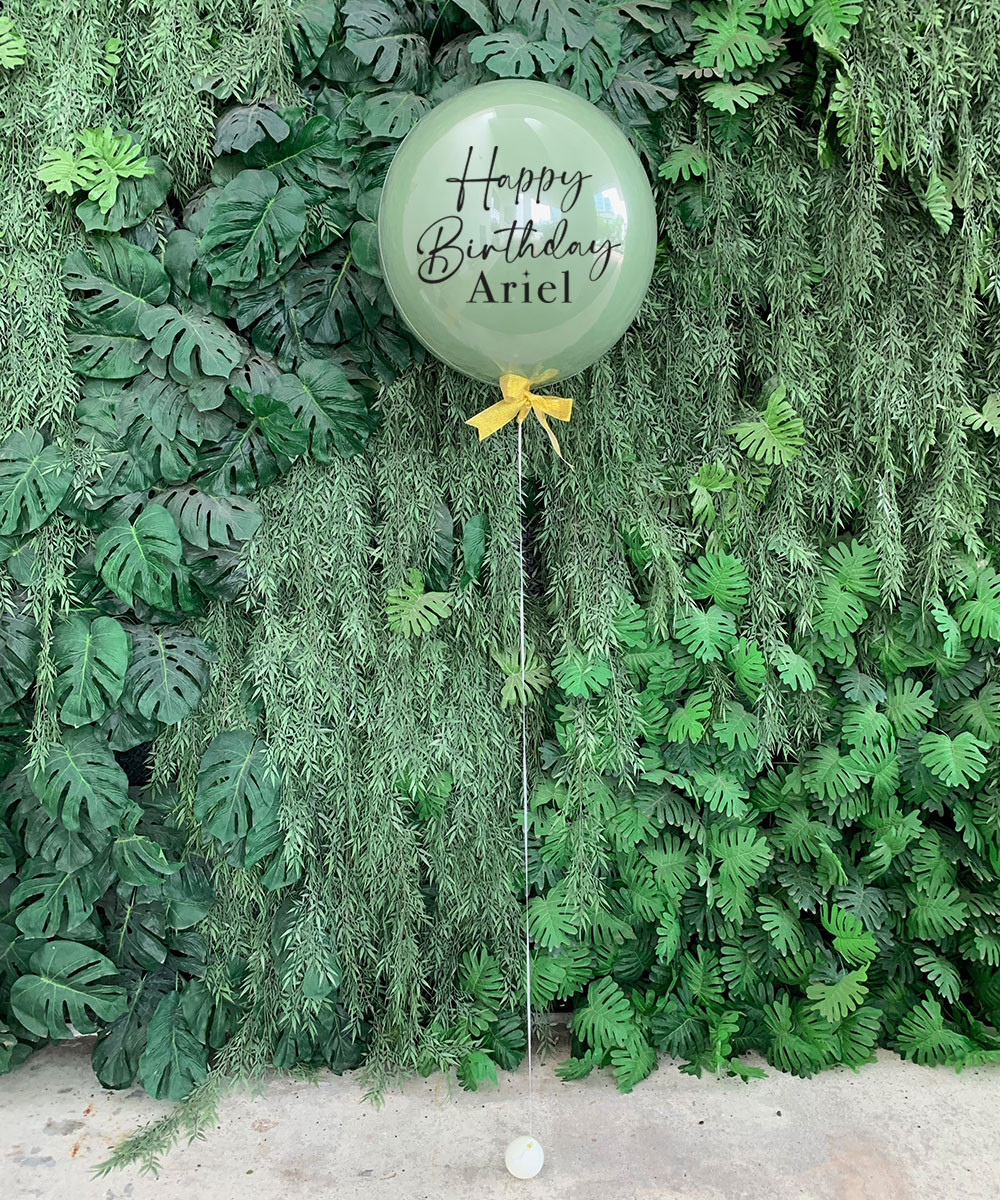 22" Personalised Jewel Balloon - Macaron Pastel Yellow - Give Fun