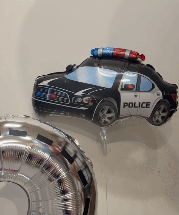 [Transporation] Police Patrol Car Balloons Package