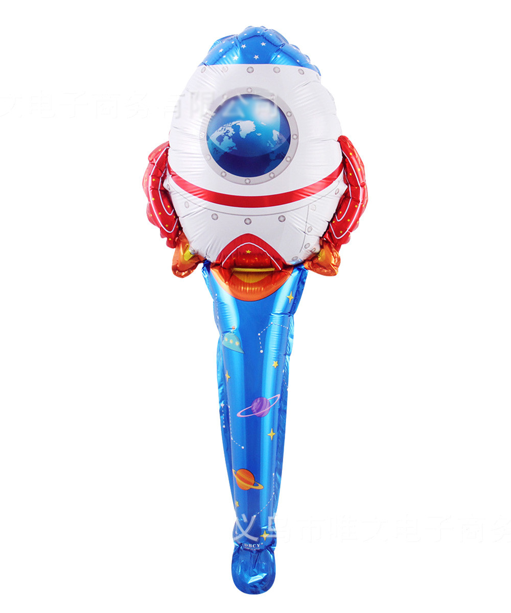 Handheld Air Filled Balloon - Rocket - Give Fun