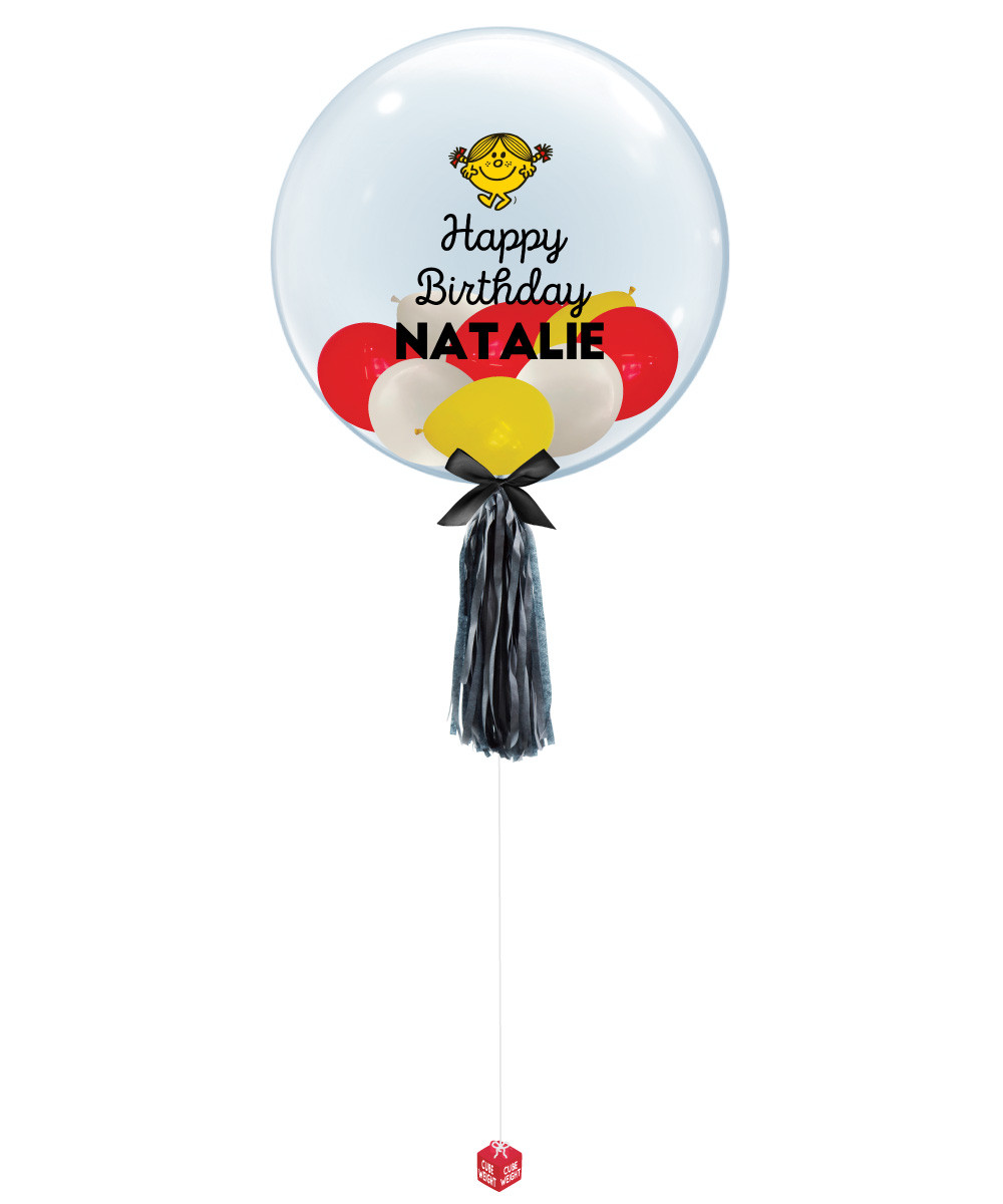[Birthday] Little Miss Sunshine Personalised Bubble Balloon Package