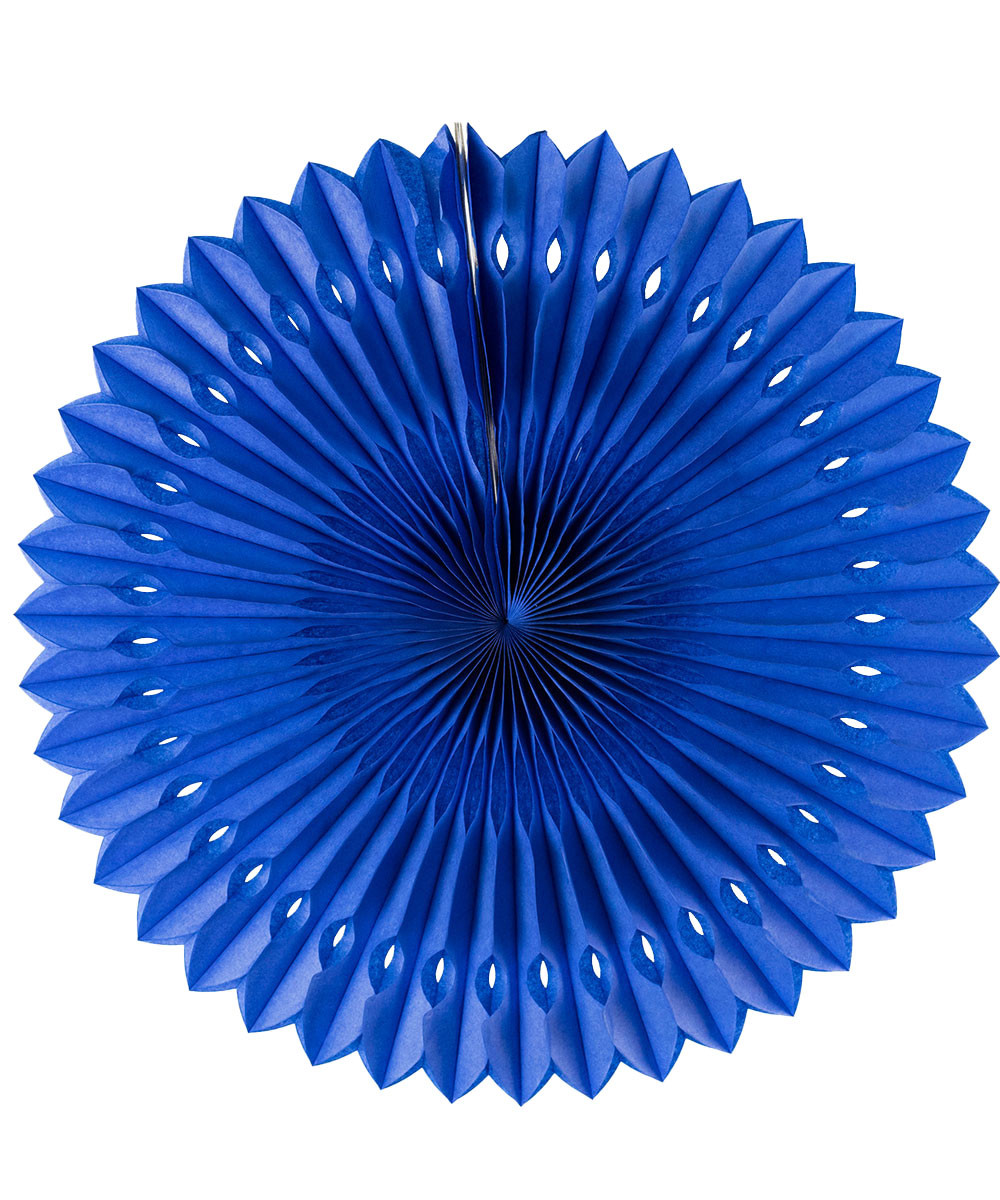 Paper Pinwheel Fan (30cm) - Royal Blue - Give Fun