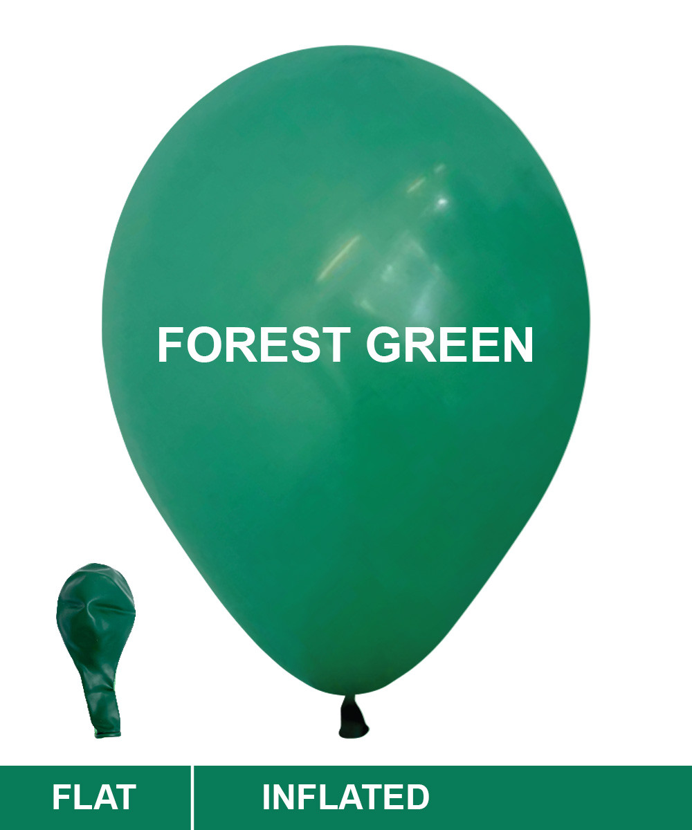 (S133) 12" Standard Fashion Color Round Latex Balloon - Forest Green ...