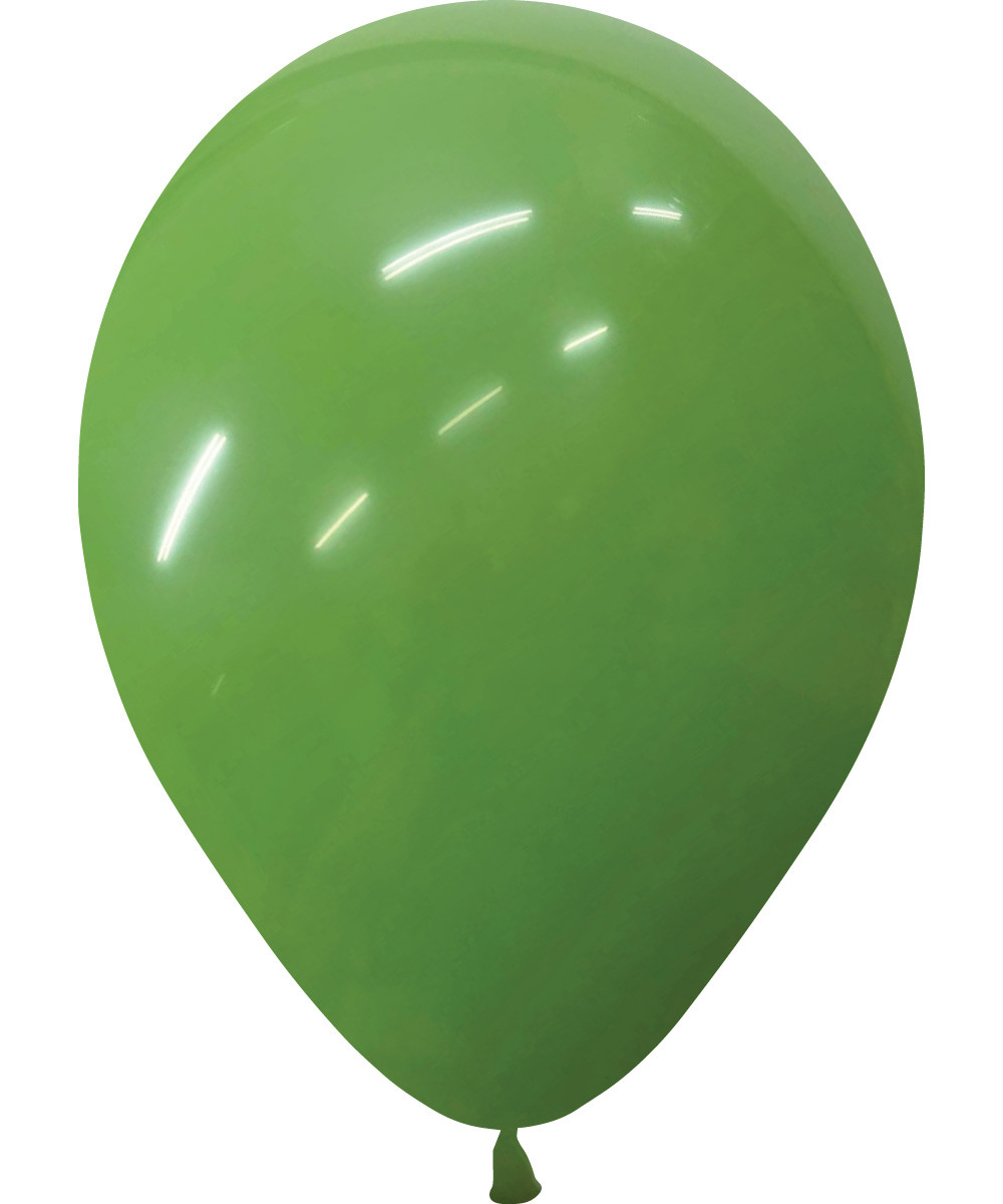 12" Chalk Matte Color Round Latex Balloon - Avocado Green