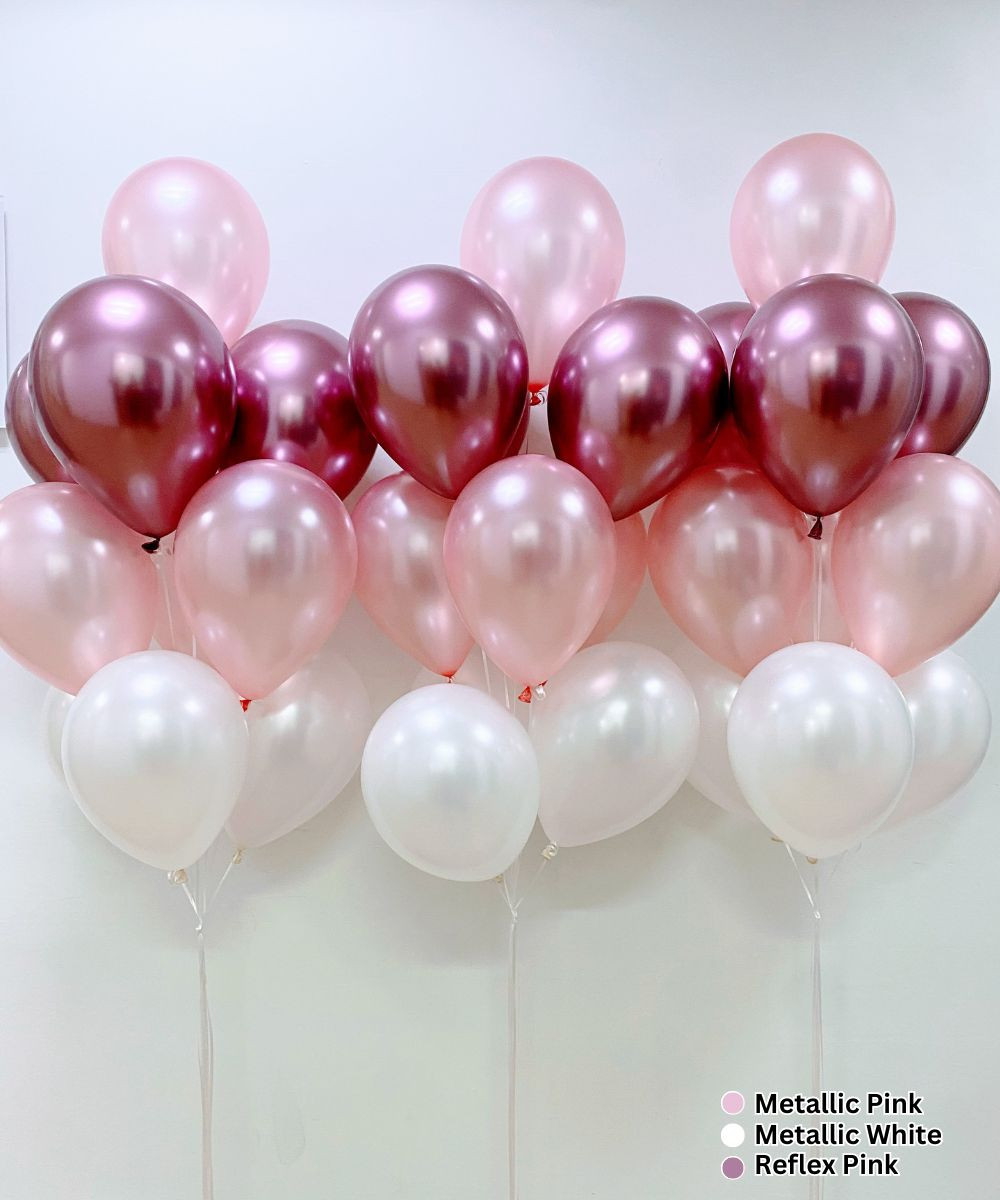 (Create Your Own Helium Balloon Cluster) 12" Tier Latex Balloons ...