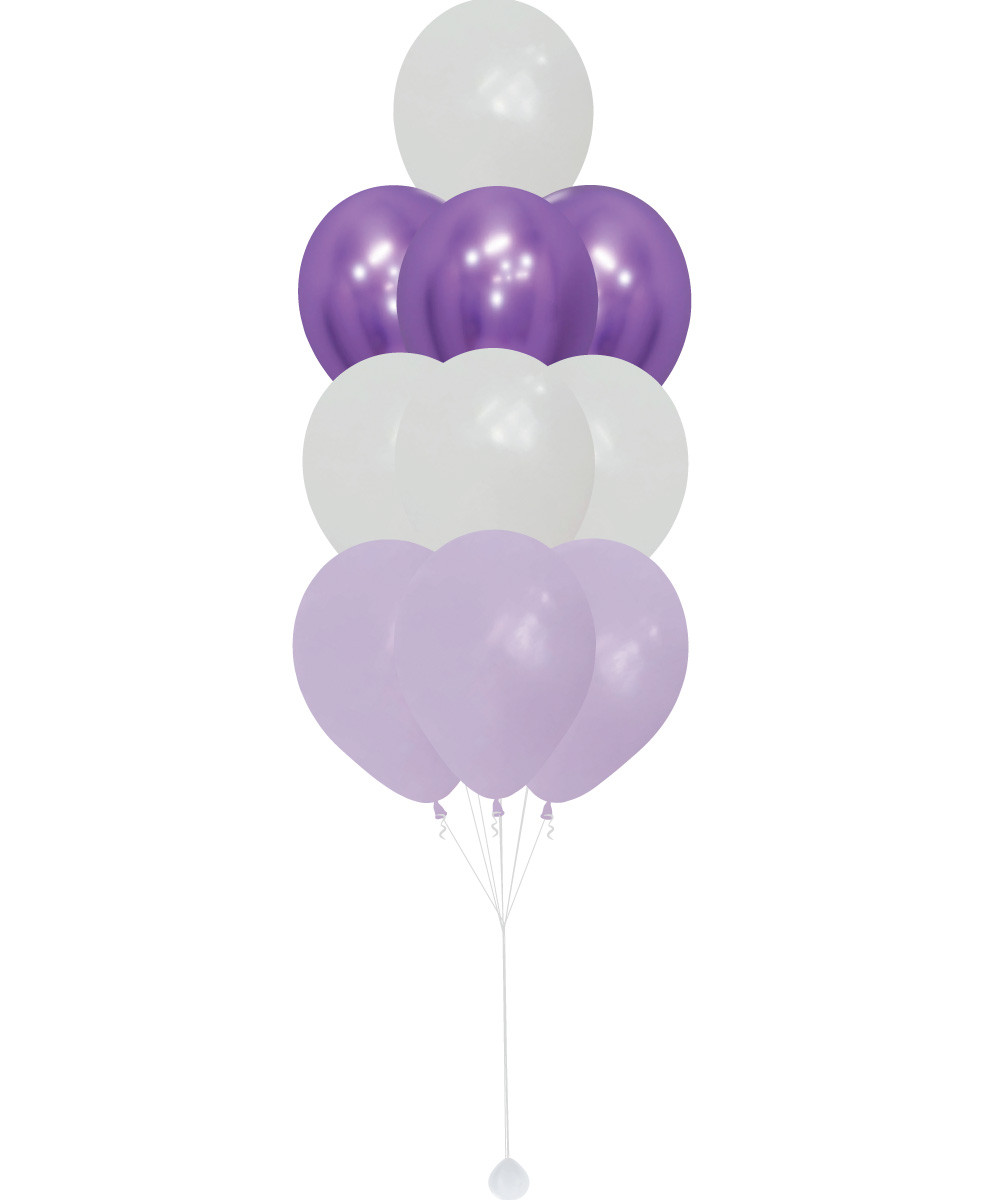 [IWD 2026] 12" tier Latex balloons cluster - Happy IWD