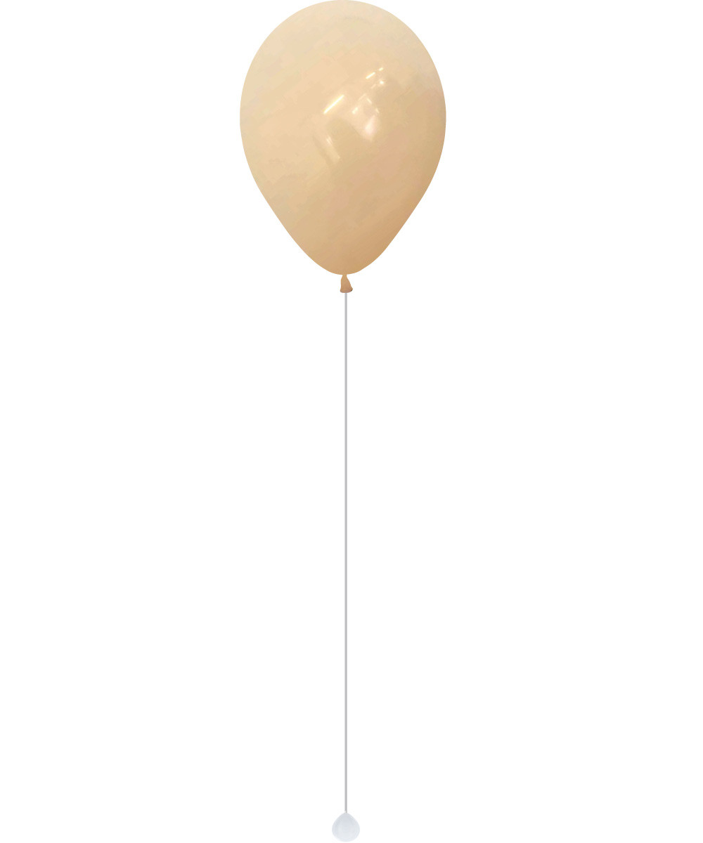 18" Chalk Matte Round Latex Balloon - White Peach