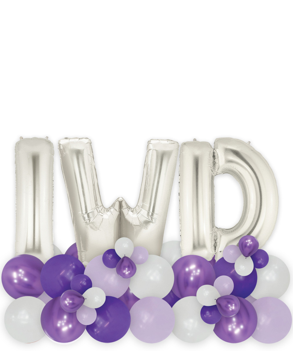 [IWD 2026] IWD (Silver) Balloons Centerpiece