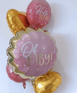 [Baby] Hello World Balloons Bouquet - Baby Girl - Give Fun