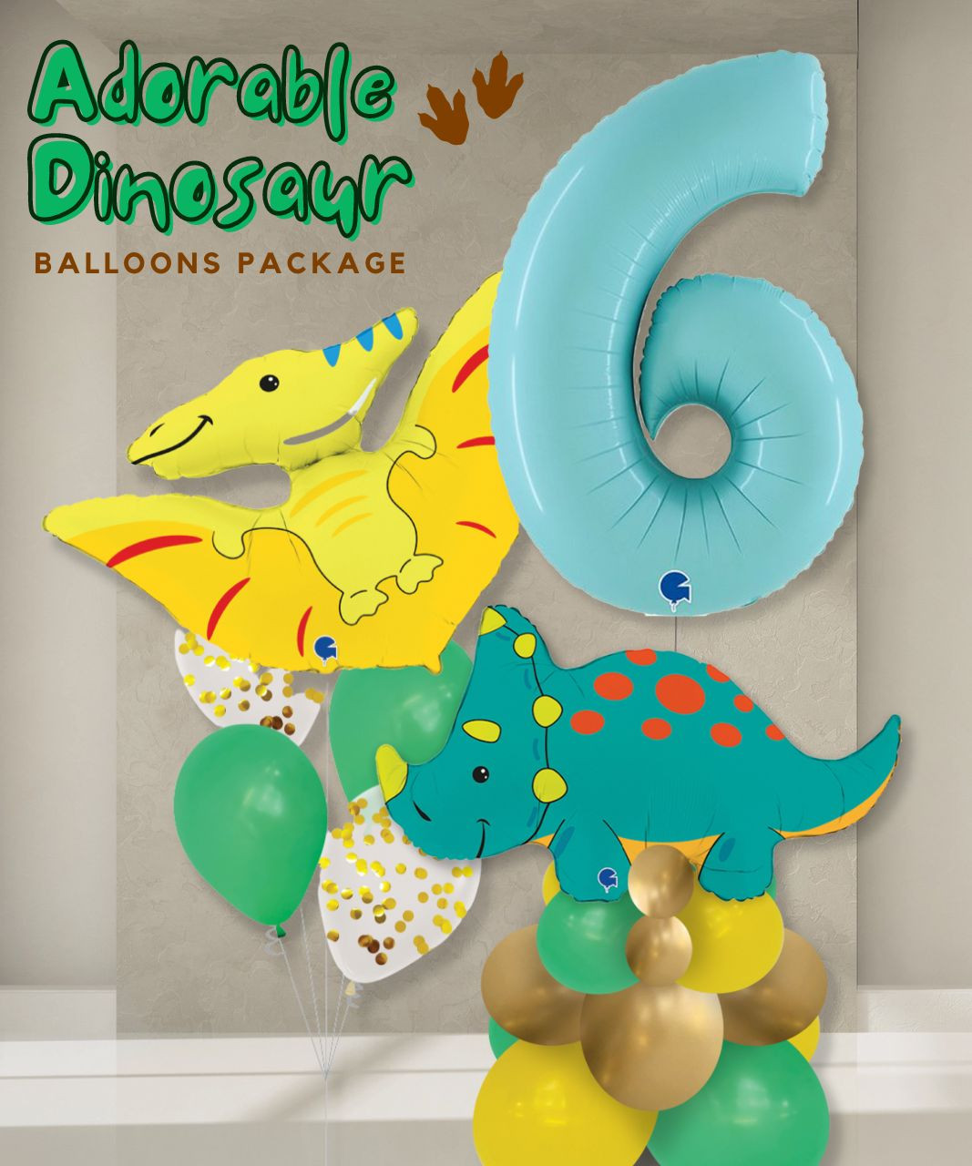 Themed Balloons - Animal Themed - Dinosaur - Give Fun