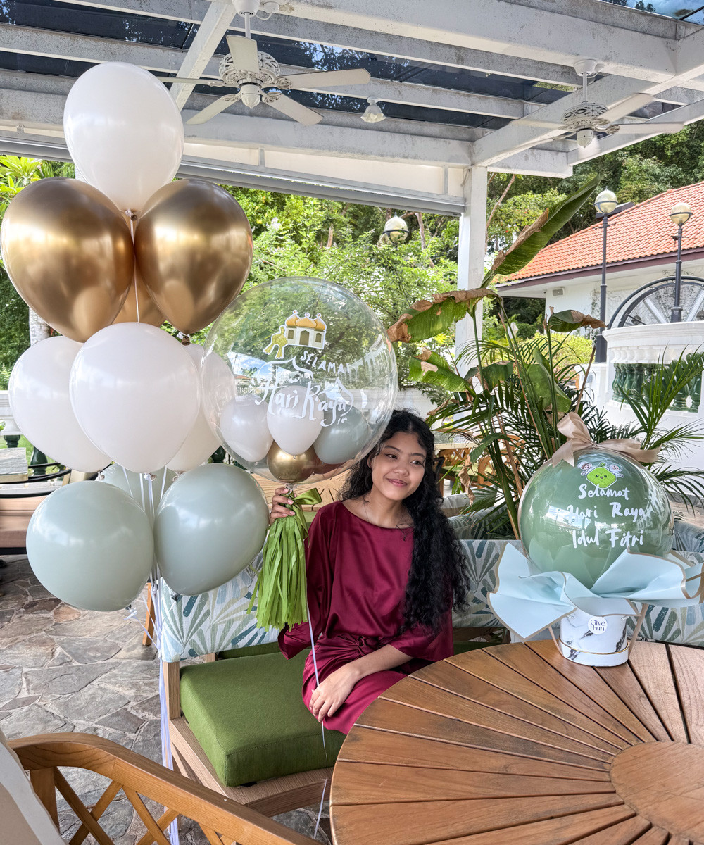 [Sinar Raya] 24" Personalised Crystal Clear Bubble Balloon - Selamat ...