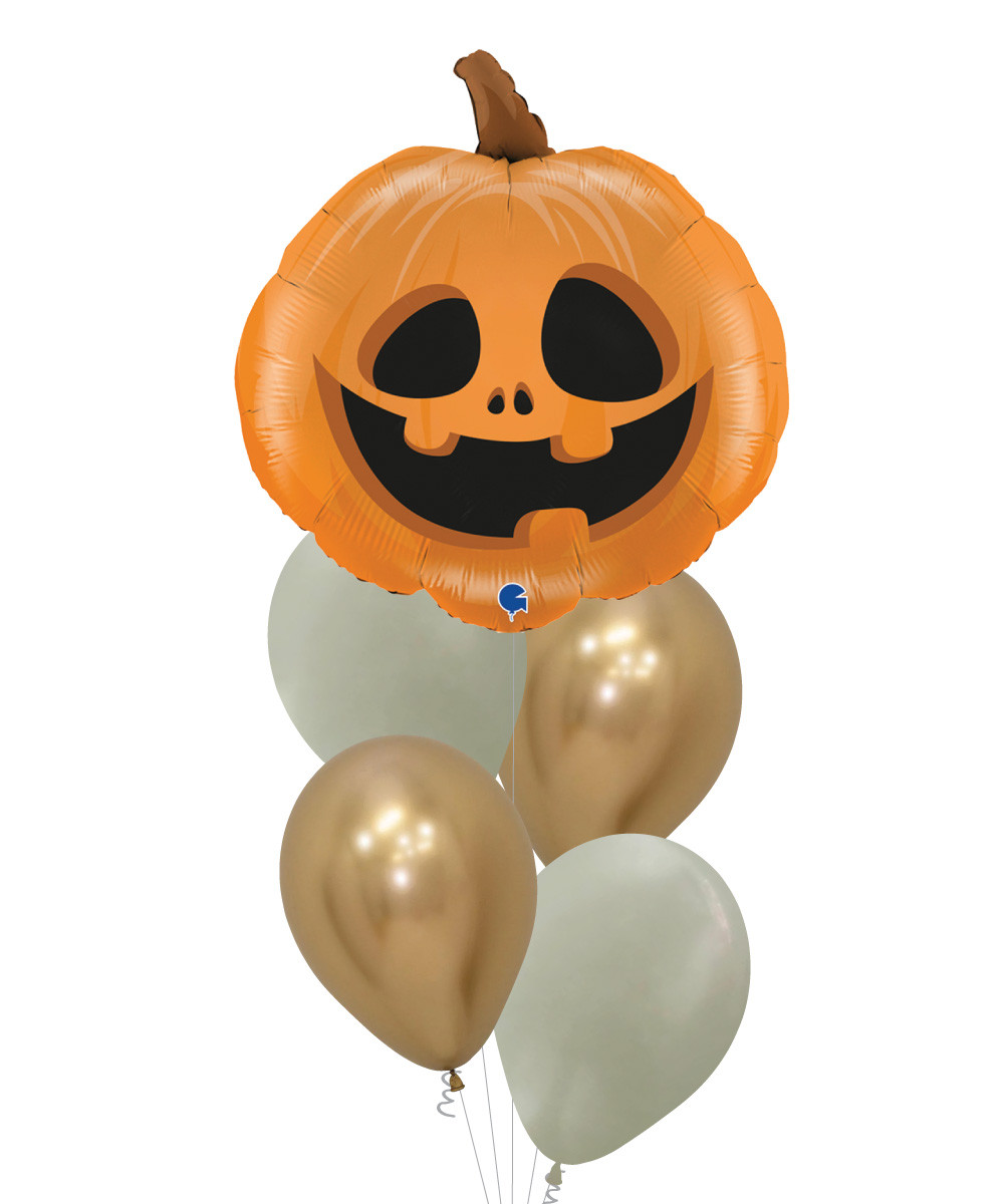 [Spooky Halloween] Halloween Themed Balloon Tower (2m) - Funny Pumpkin