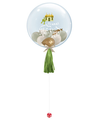 [Sinar Raya] 24" Personalised Crystal Clear Bubble Balloon - Selamat ...