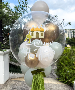 [Sinar Raya] 24" Personalised Crystal Clear Bubble Balloon - Selamat ...